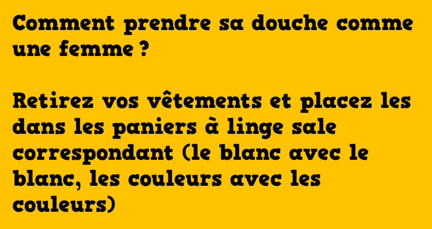 Comment prendre sa douche comme une femme ? - Grands Mères