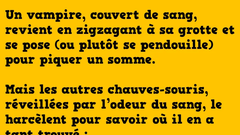 Un vampire couvert de sang - Grands Mères
