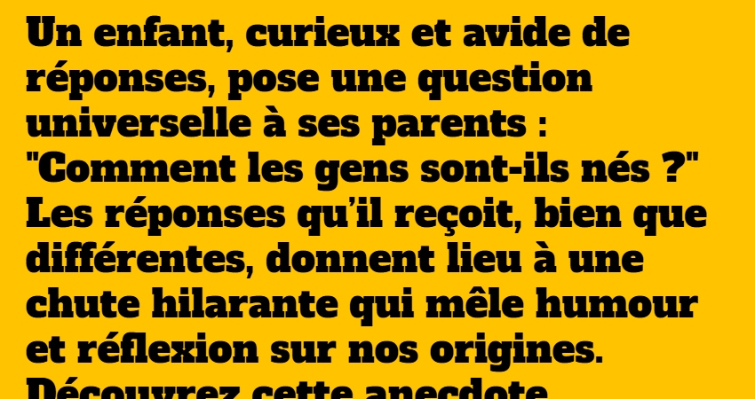 Une blague sur l'évolution et la création : quand humour et généalogie ...