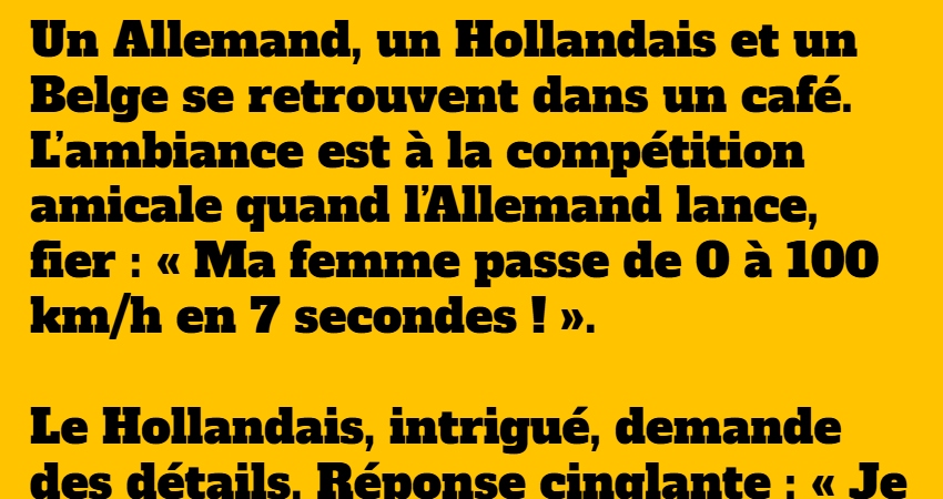 Blague belge hilarante : Quand l'humour automobile défie les lois de la ...